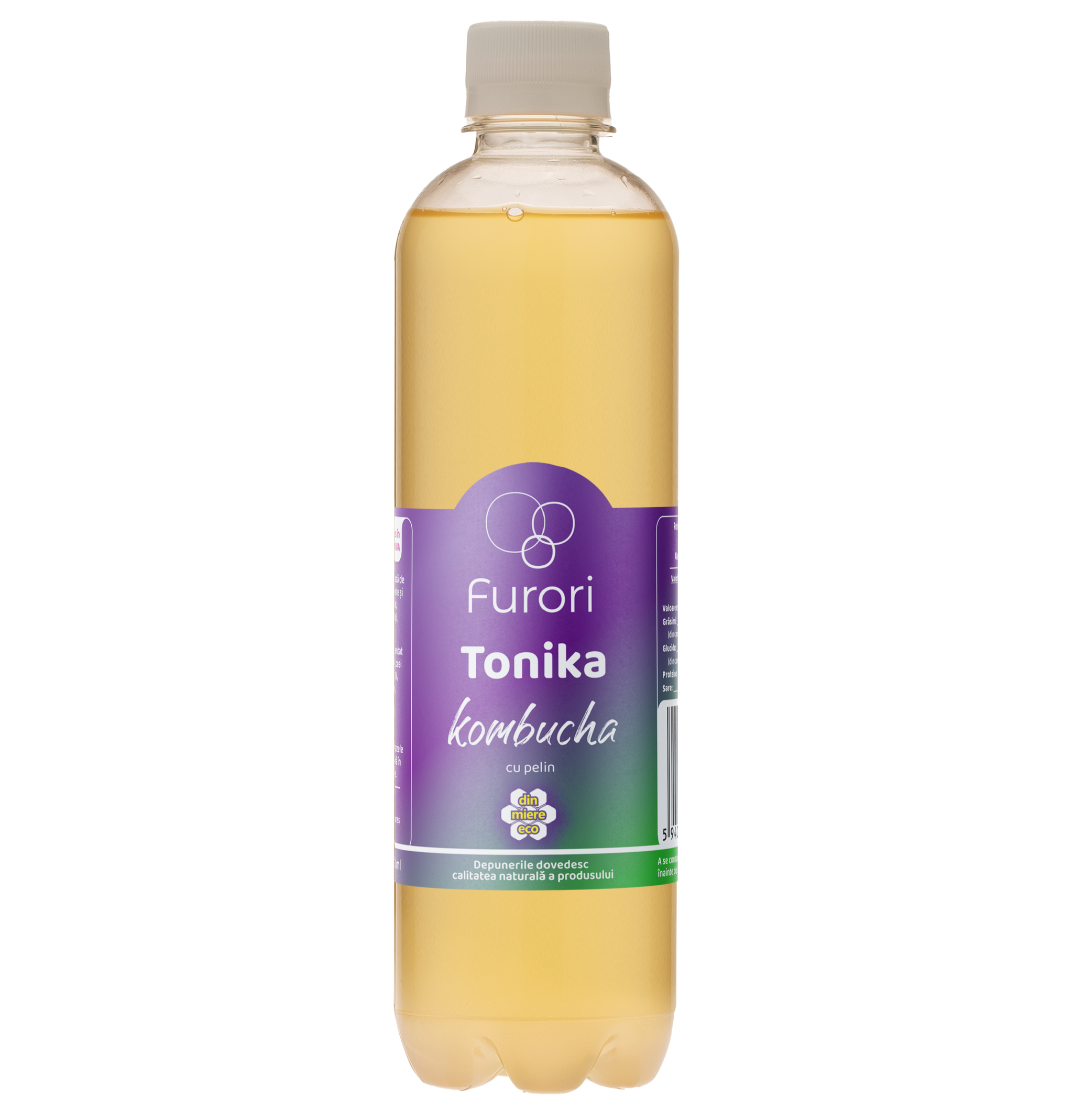 Apa tonica fara zahar, cu miere de albine, pe baza de Kombucha, cu ...